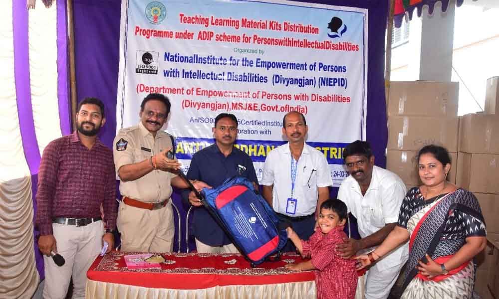Kakinada: TLM kits distributed to specially challenged children