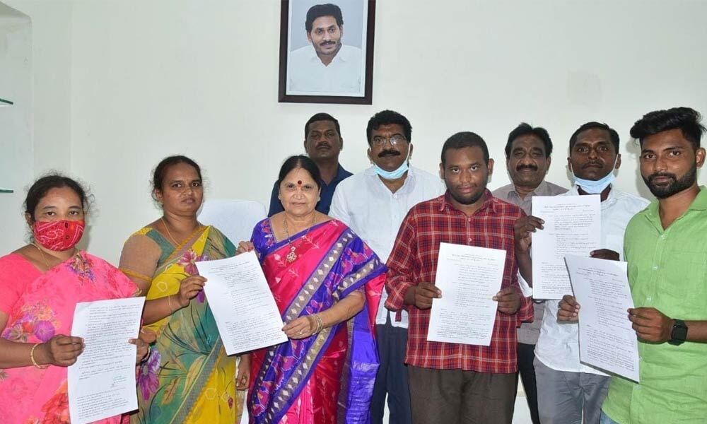 Ongole: Appointment orders on compassionate grounds issued