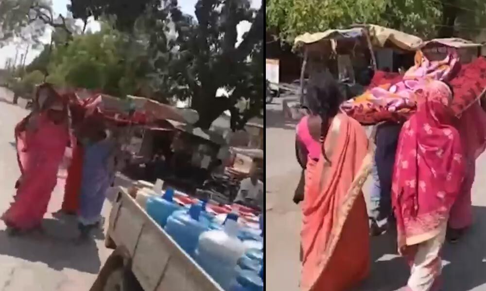 Watch The Trending Video Of Four Woman Carrying The Dead Body Of Their ...