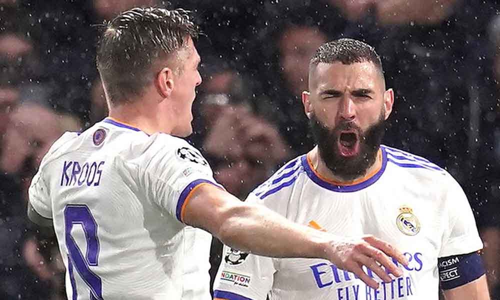 Champions League: Karim Benzema first player to score hat-trick vs ...