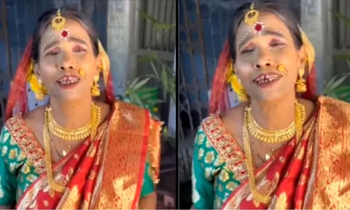 Watch The Trending Video Of Ranu Mondal Singing 'Kacha Badam' As A Bride