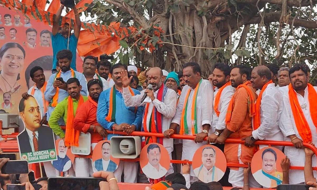 Give a chance for BJP: Bandi Sanjay urges people