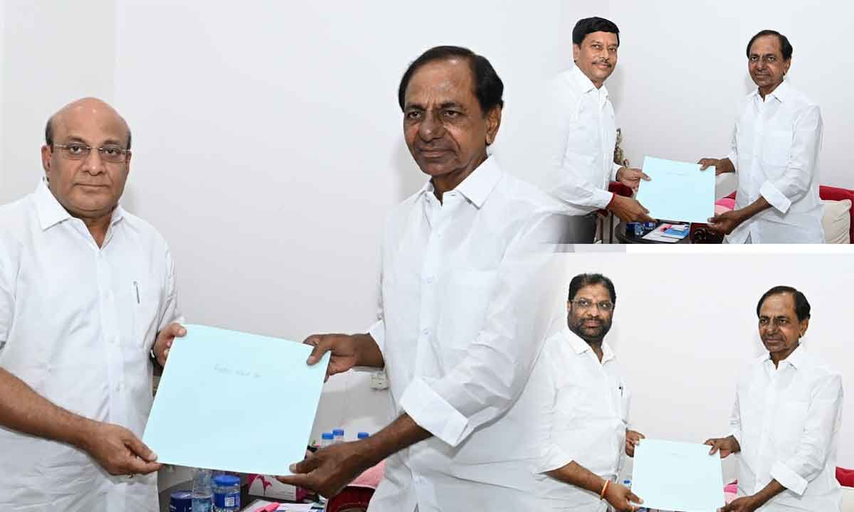 KCR names 3 for Rajya Sabha