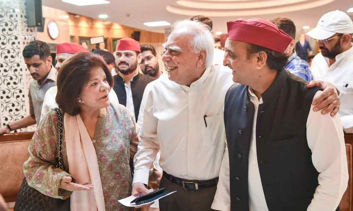 Kapil Sibal quits Congress, files RS papers with SP support