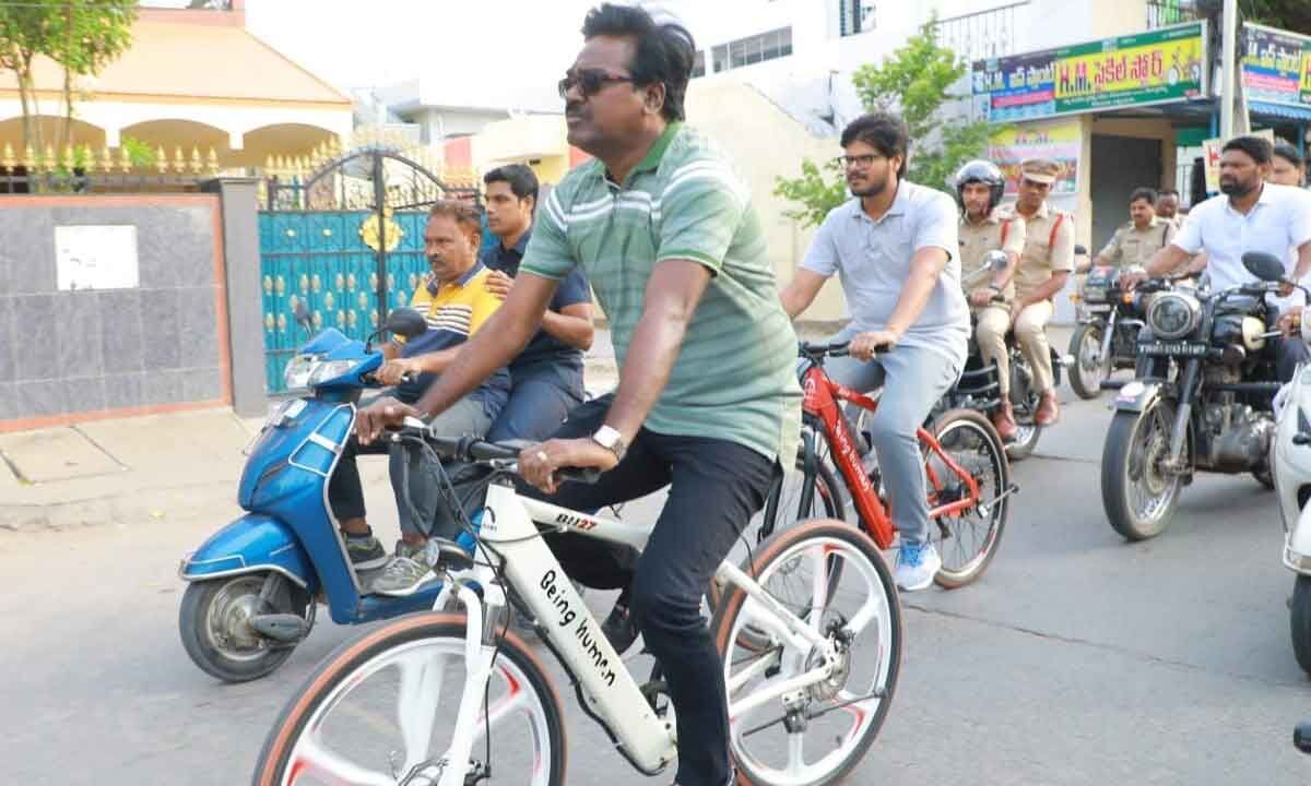 Minister Puvvada Ajay Kumar inaugurates several development works