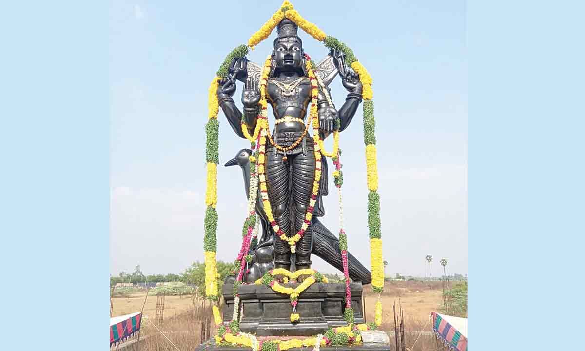World S Largest Shani Statue In Sangareddy