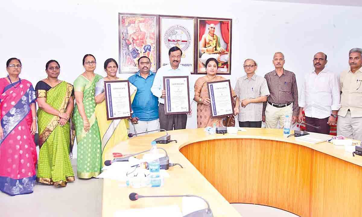 Rajamahendravaram : AKNU gets ISO certification