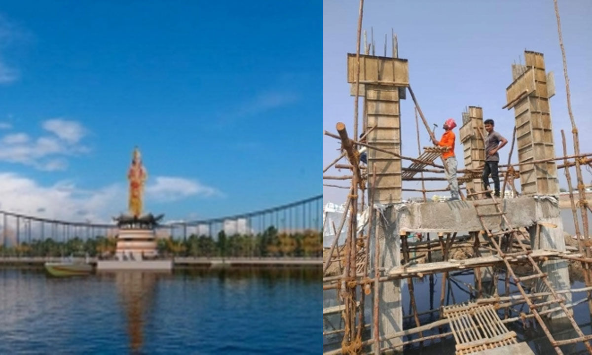 NTR's statue in Krishna avatar to adorn Khammam lake