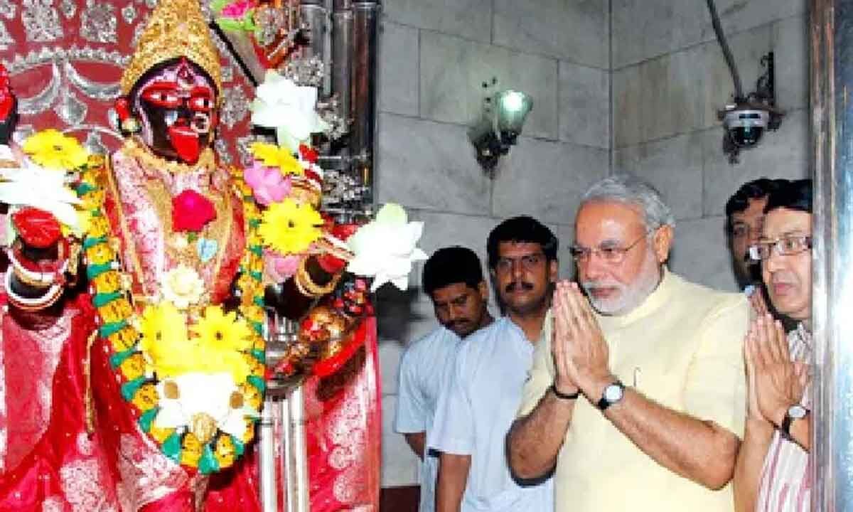Goddess Kali's blessings are with country: PM Modi