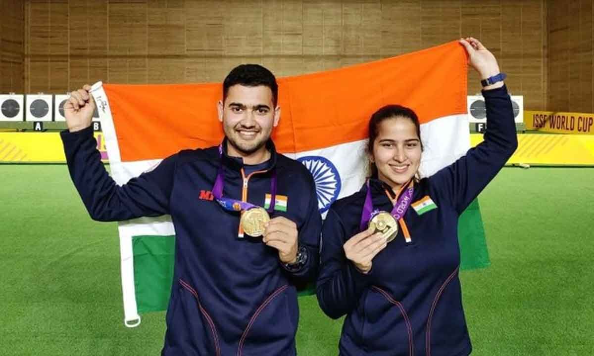 Anish Bhanwala, Rhythm Sangwan win bronze in Changwon Shooting World Cup