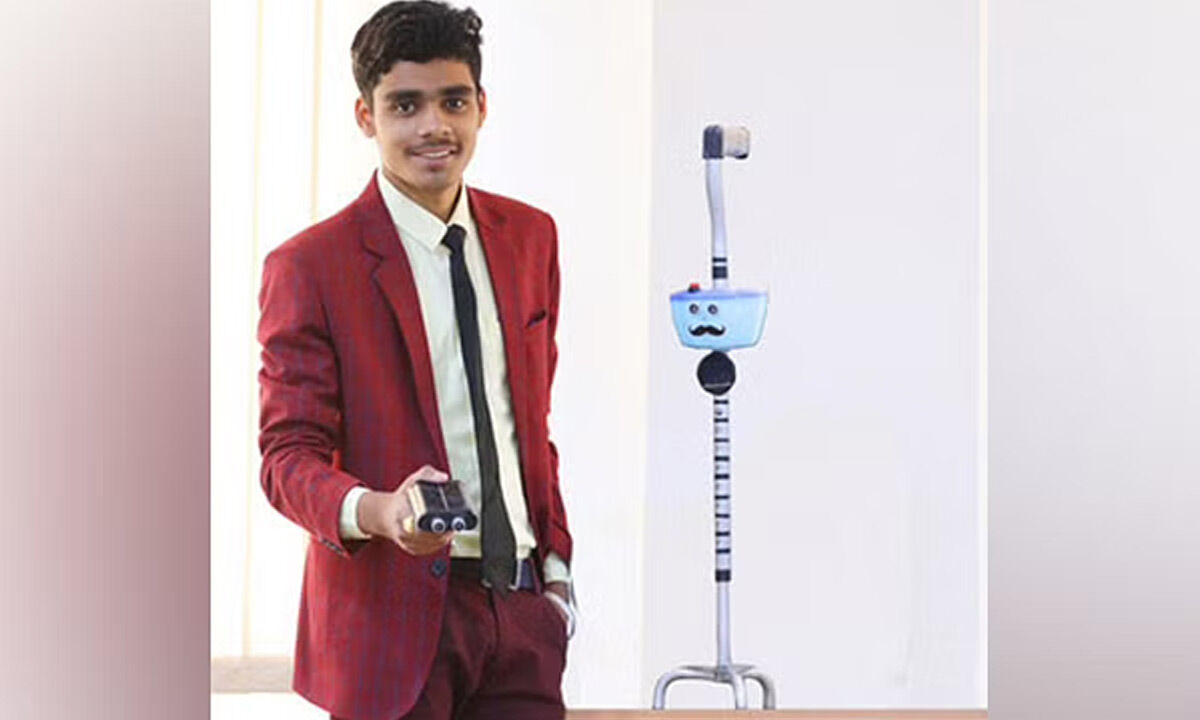 Student invents AI-based smart stick 'Netra'