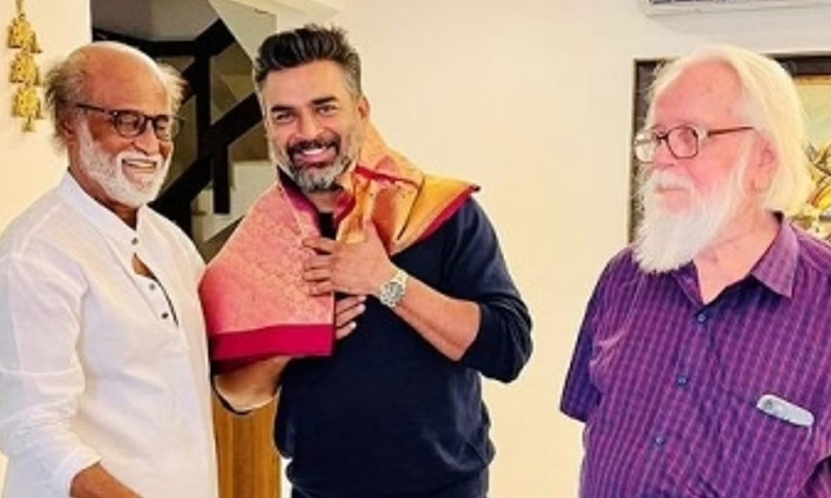 'Moment etched in eternity': Madhavan, Nambi Narayanan meet Rajinikanth