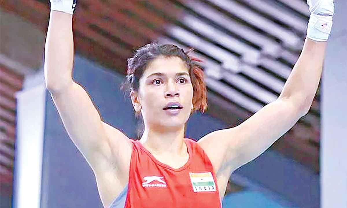 Telangana boxer Nikhat storms into 50kg quarterfinals