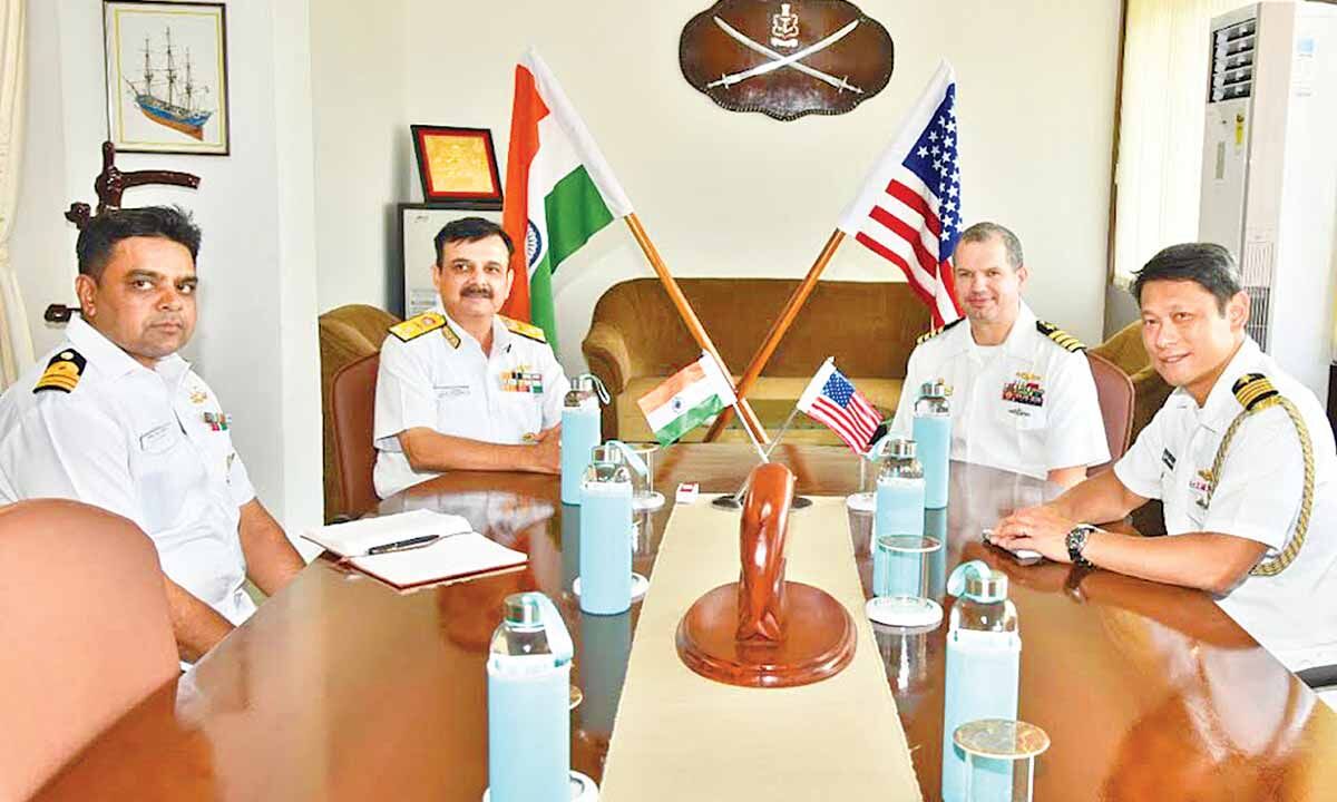 USS Frank Cable on a four-day trip to Vizag