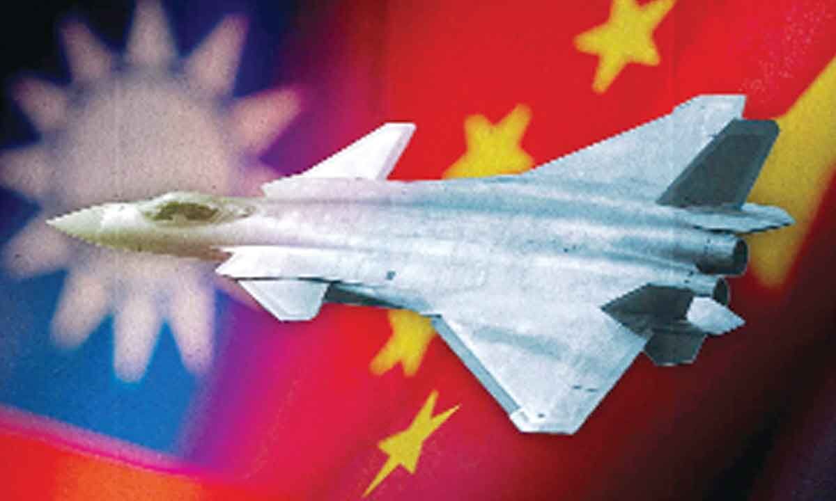 21 Chinese warplanes, 5 ships seen around Taiwan