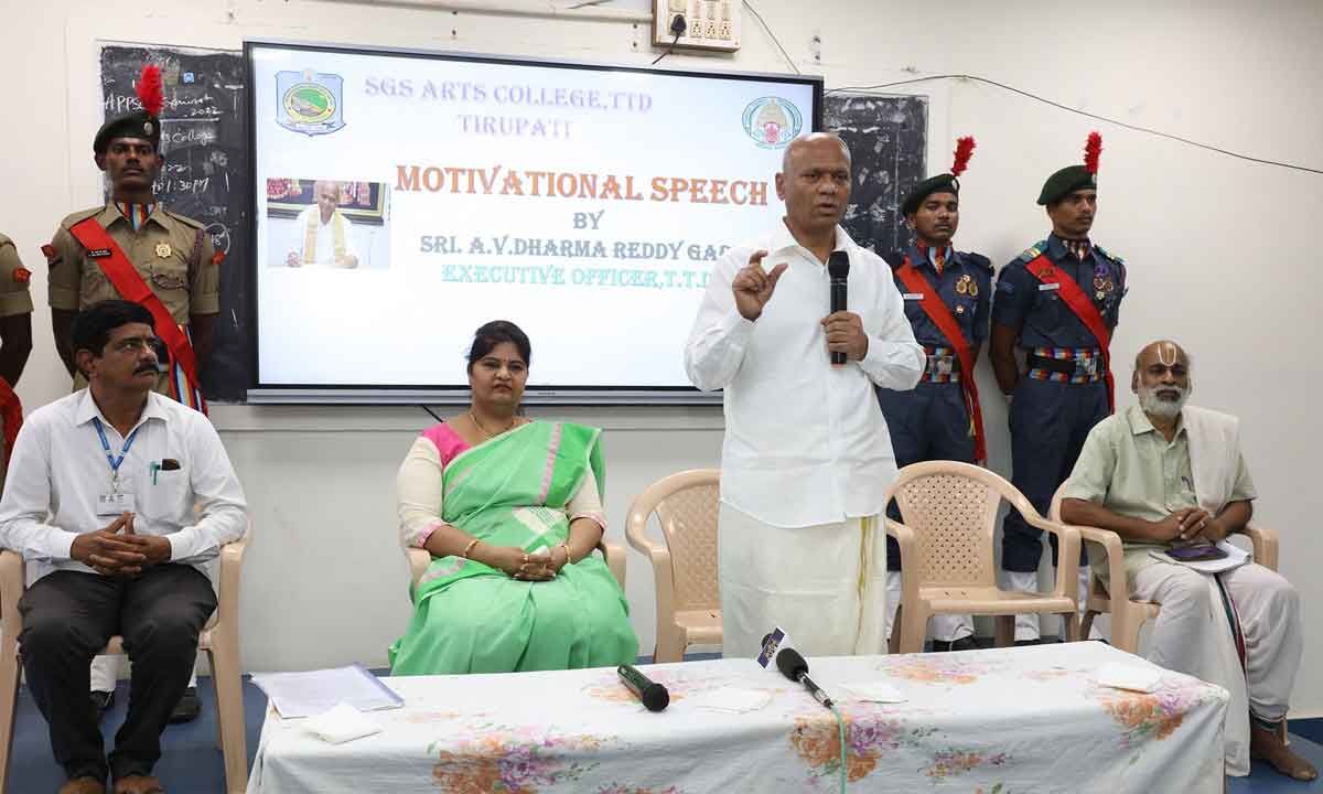 TTD EO asks students to set higher targets to achieve success in life