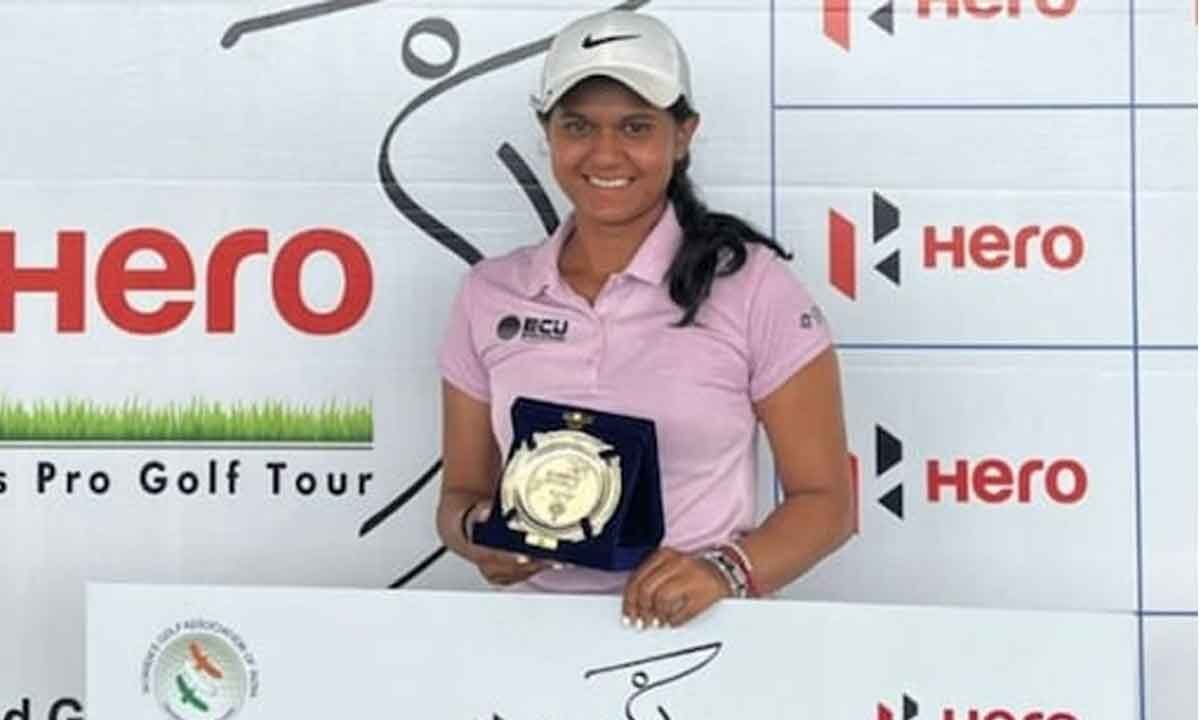Pranavi wins fifth title with 5-shot margin on Women's Pro Golf Tour