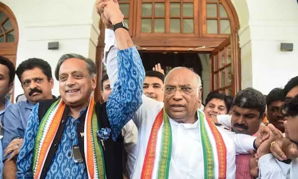 Kharge's win is victory of Cong, says Tharoor