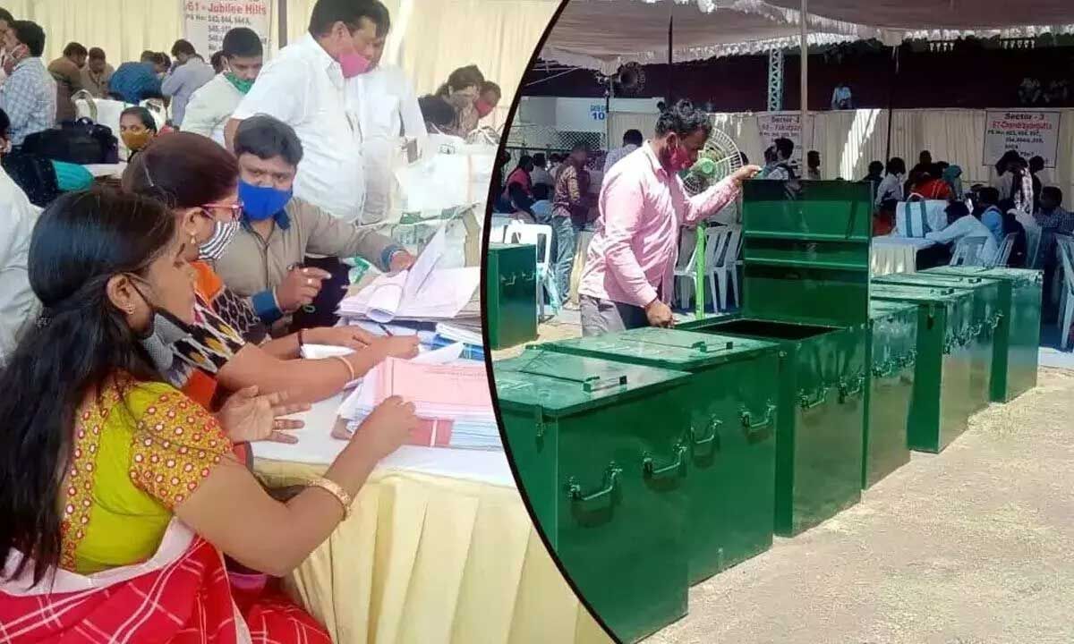 Stage set for counting of votes in Telangana's Munugode