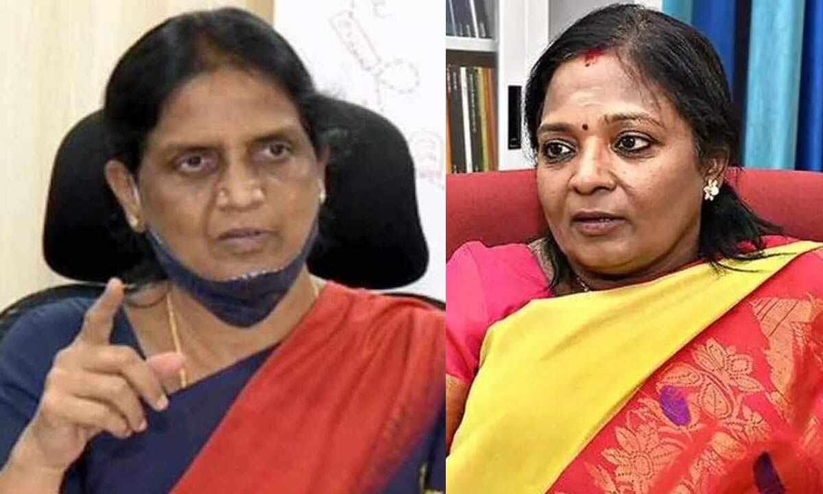 Governor Tamilisai Soundararajan, Education Minister Sabitha Indra ...