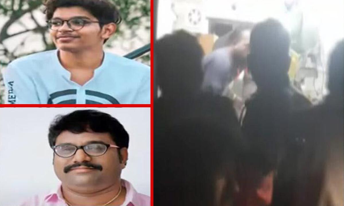 Father-son duo dies in a fire accident at a building in Narsipatnam