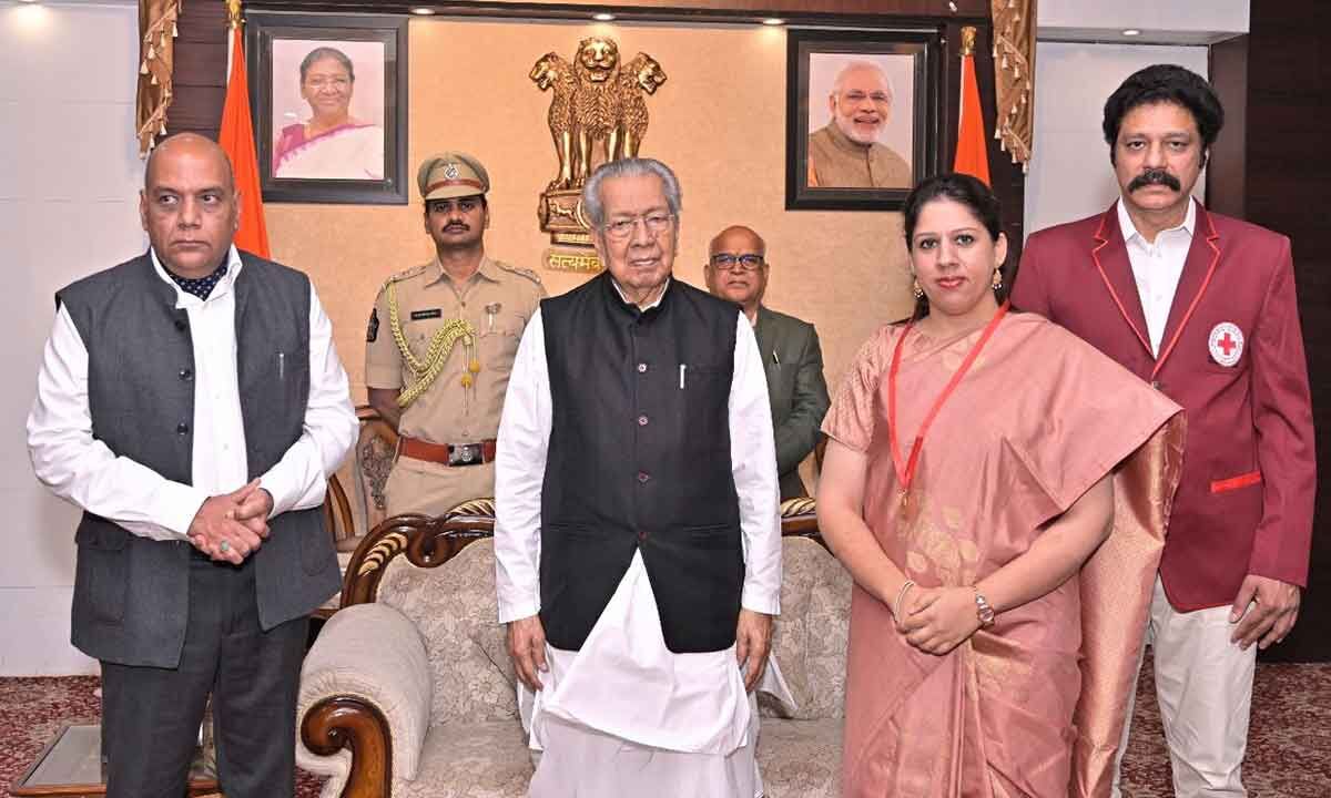 Kakinada Collector gets gold medal for Red Cross service