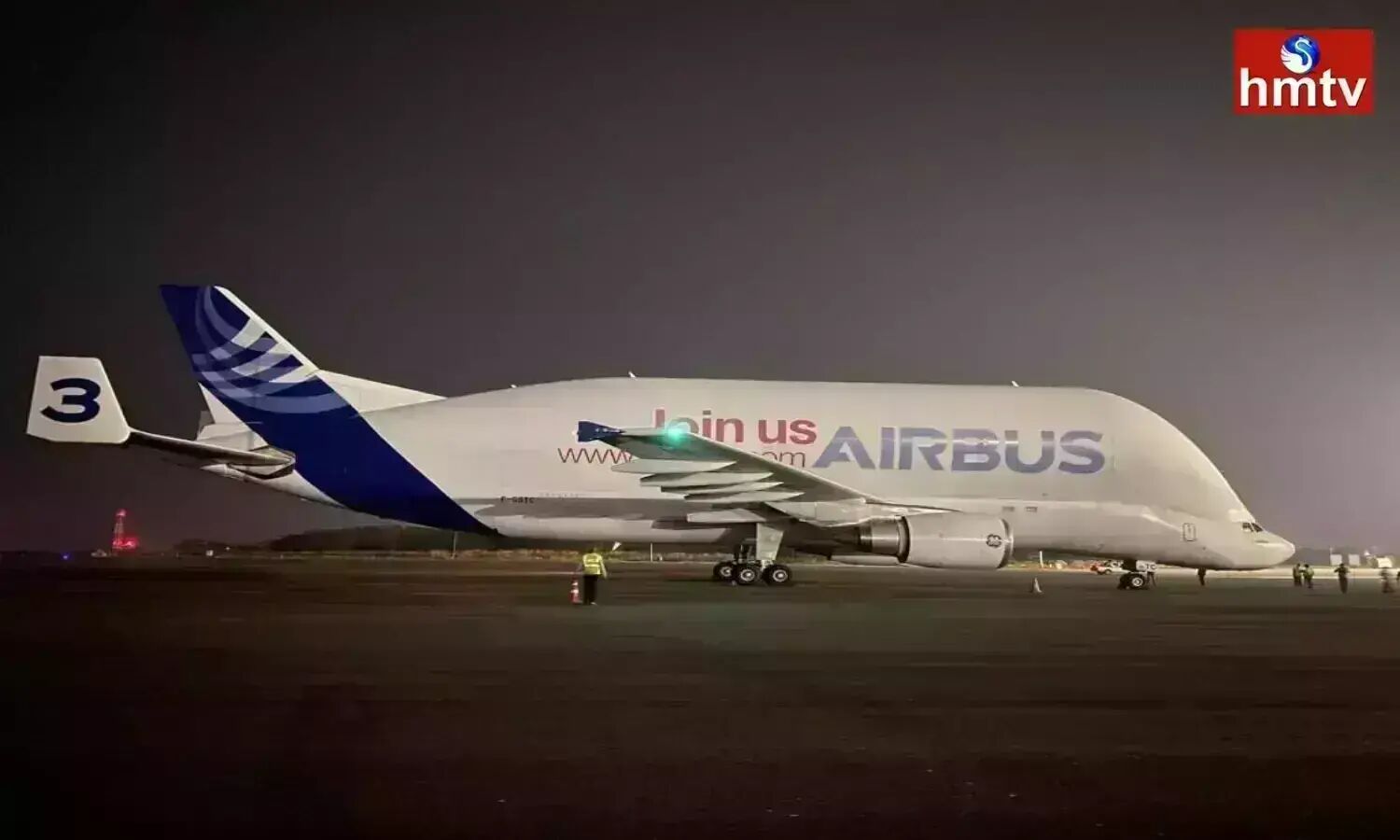 Hyderabad: World's Largest Airbus Beluga Lands at Shamshabad Airport