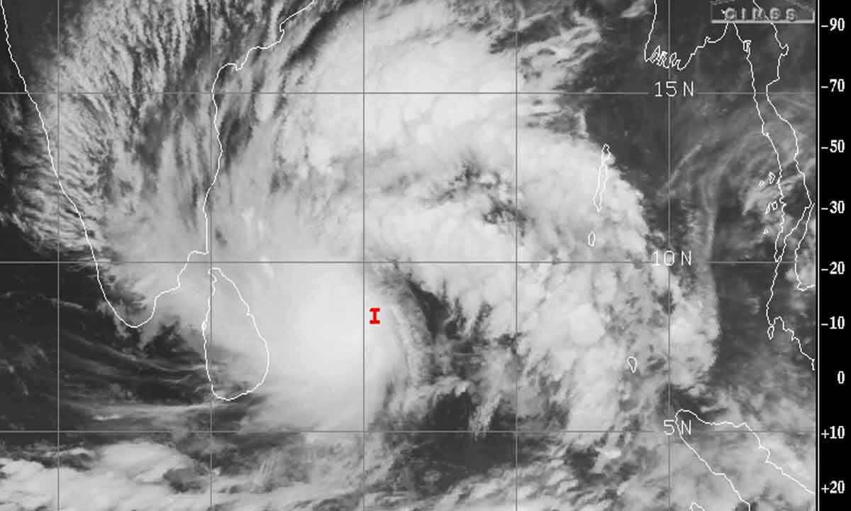 Mandous Cyclone turns severe, to have its effect in South Coastal Andhra and Rayalaseema
