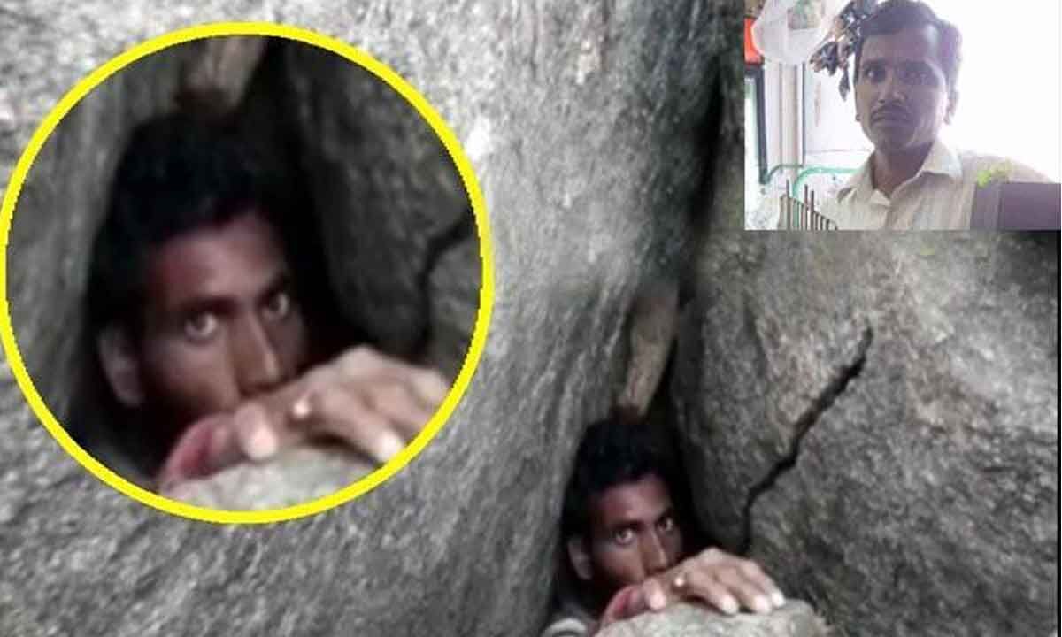 Telangana man stuck under rocks rescued safely after over 42 hrs