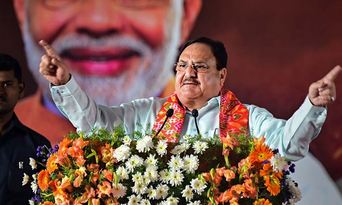 It's time to bid goodbye to BRS, says JP Nadda