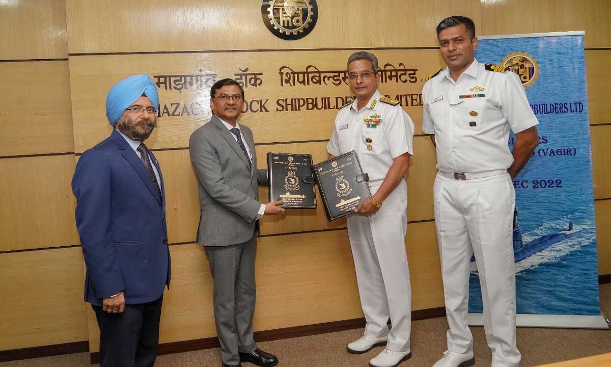 Fifth Scorpene class submarine 'Vagir' delivered to Indian Navy