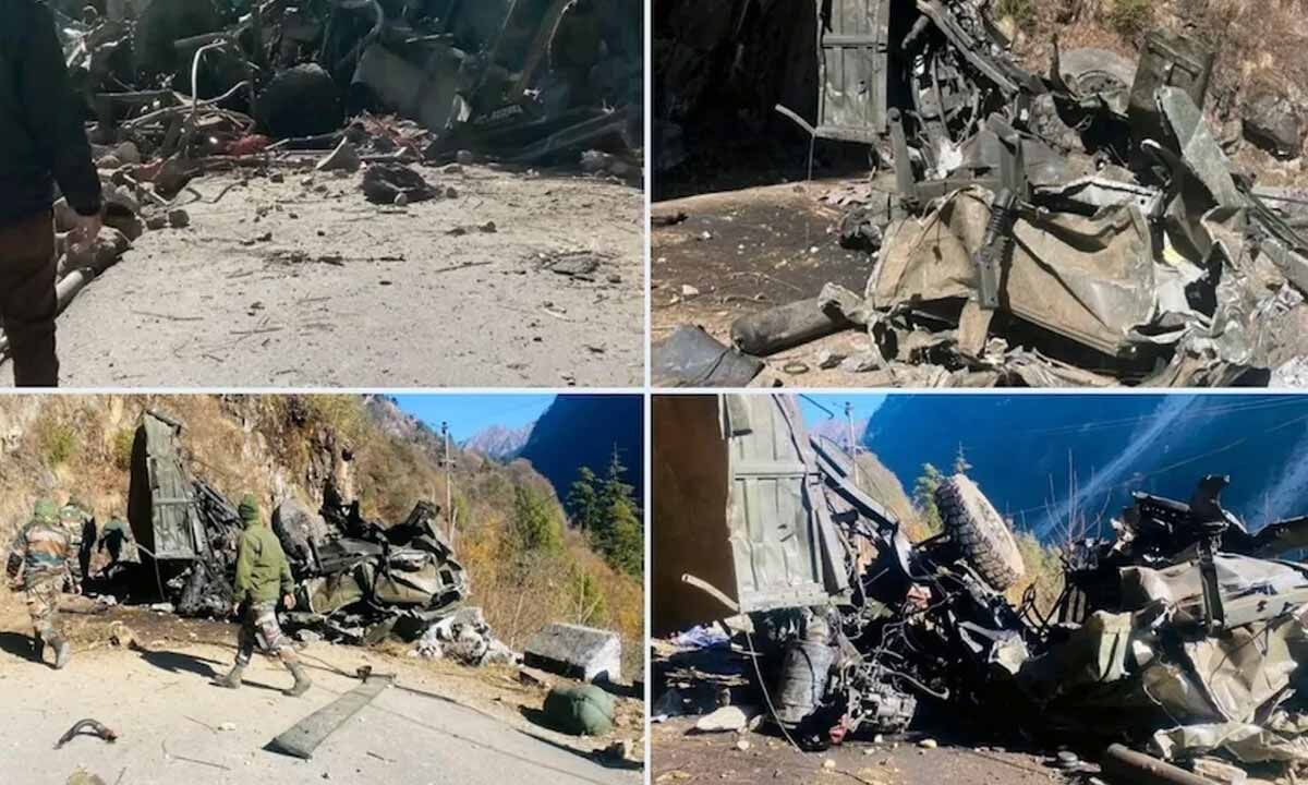 16 Army personnel killed after their truck falls into gorge in North Sikkim