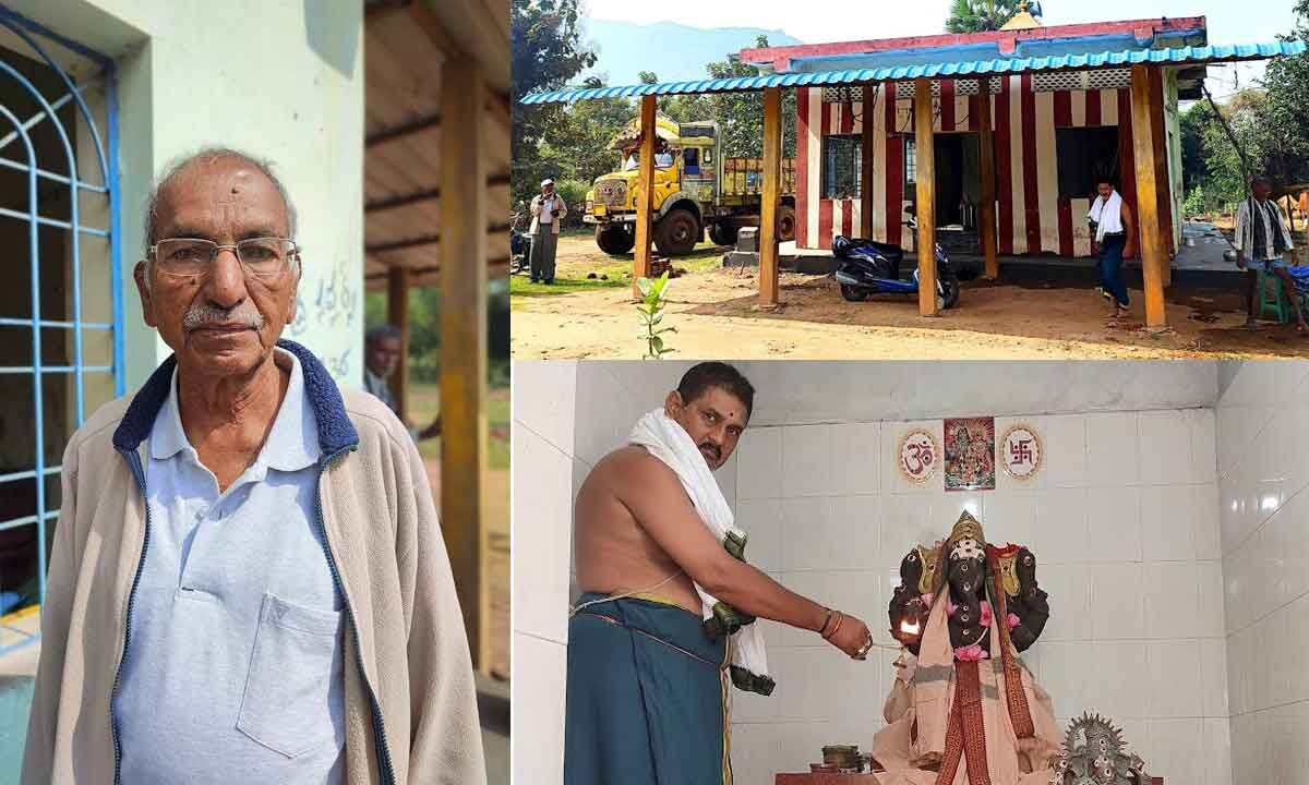 Wish-fulfilling elephant-headed God of Sri Vijaya Ganapathi Devalayam