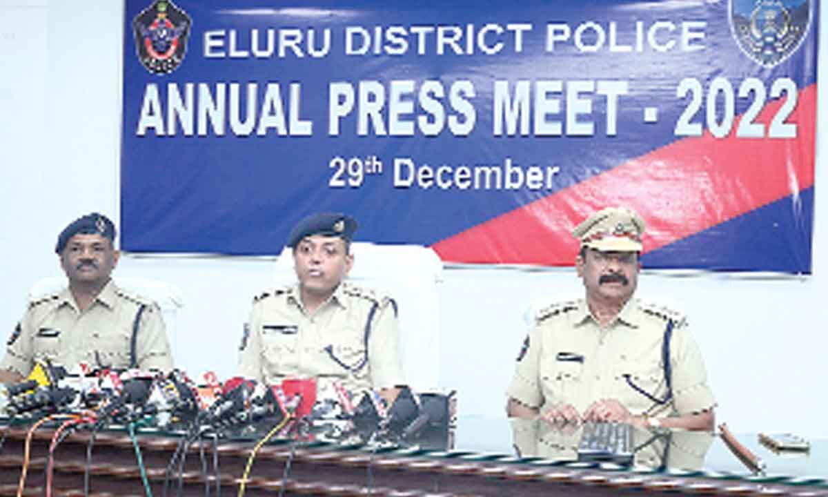 Crime rate drops in Eluru dist