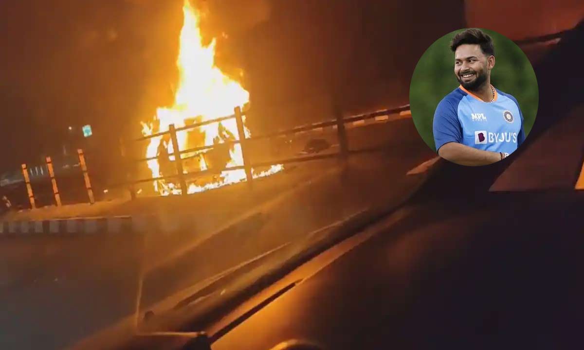 Watch - Rishabh Pant’s car burst into flames