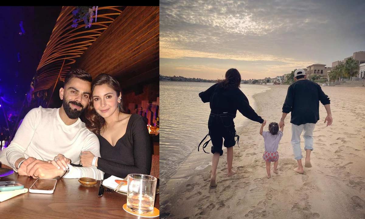 Virat Kohli shares an adorable beach family picture