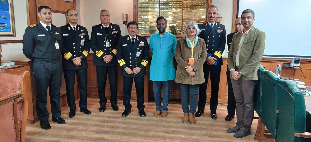 IITH joined hands with the Indian Navy/ WESEE for establishing a Co ...