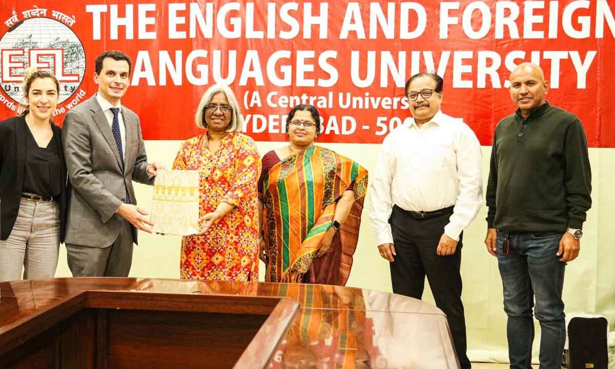 Uruguay's Deputy Chief of Mission visits EFLU in Hyderabad