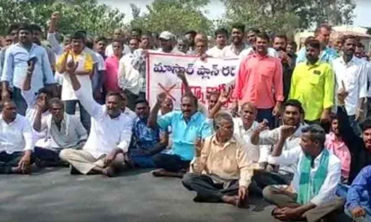 Farmers intensifies protest against Master plan, to stage sit-in on ...