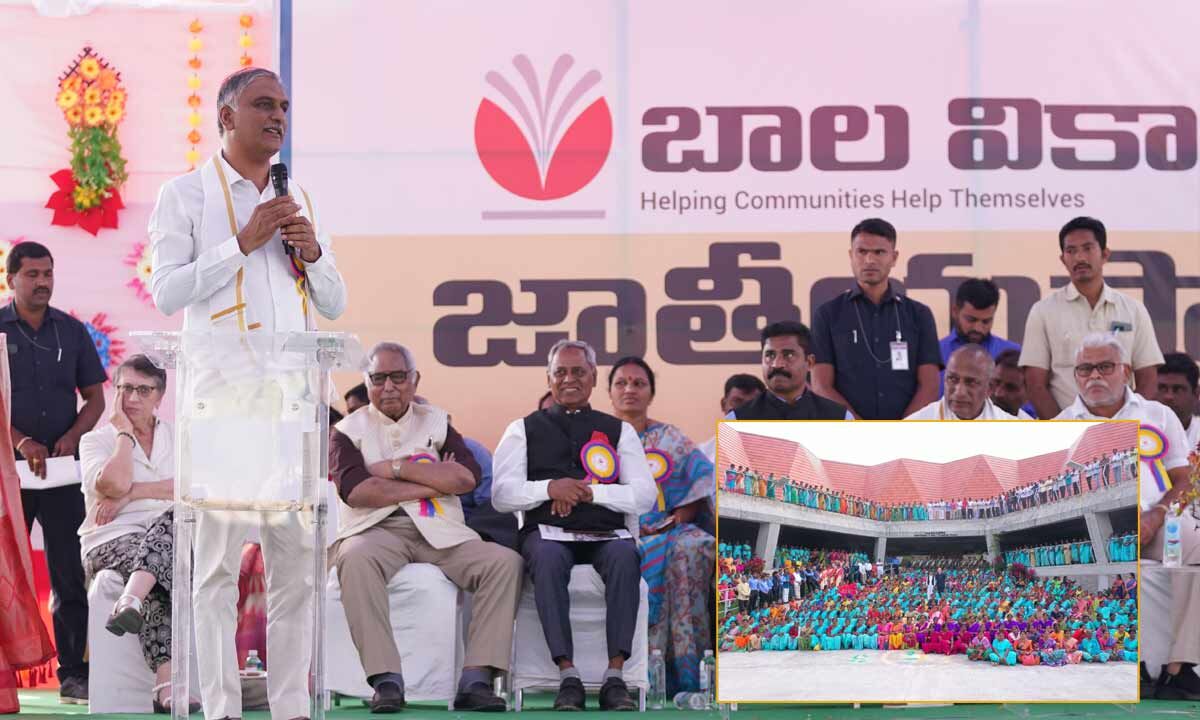 Harish Rao lauds Bala Vikasa's exemplary services in Telangana