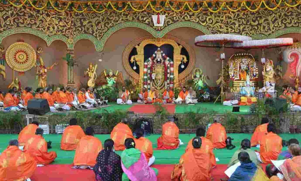 Vishnu Sahasranama Parayanam held at Tirumala