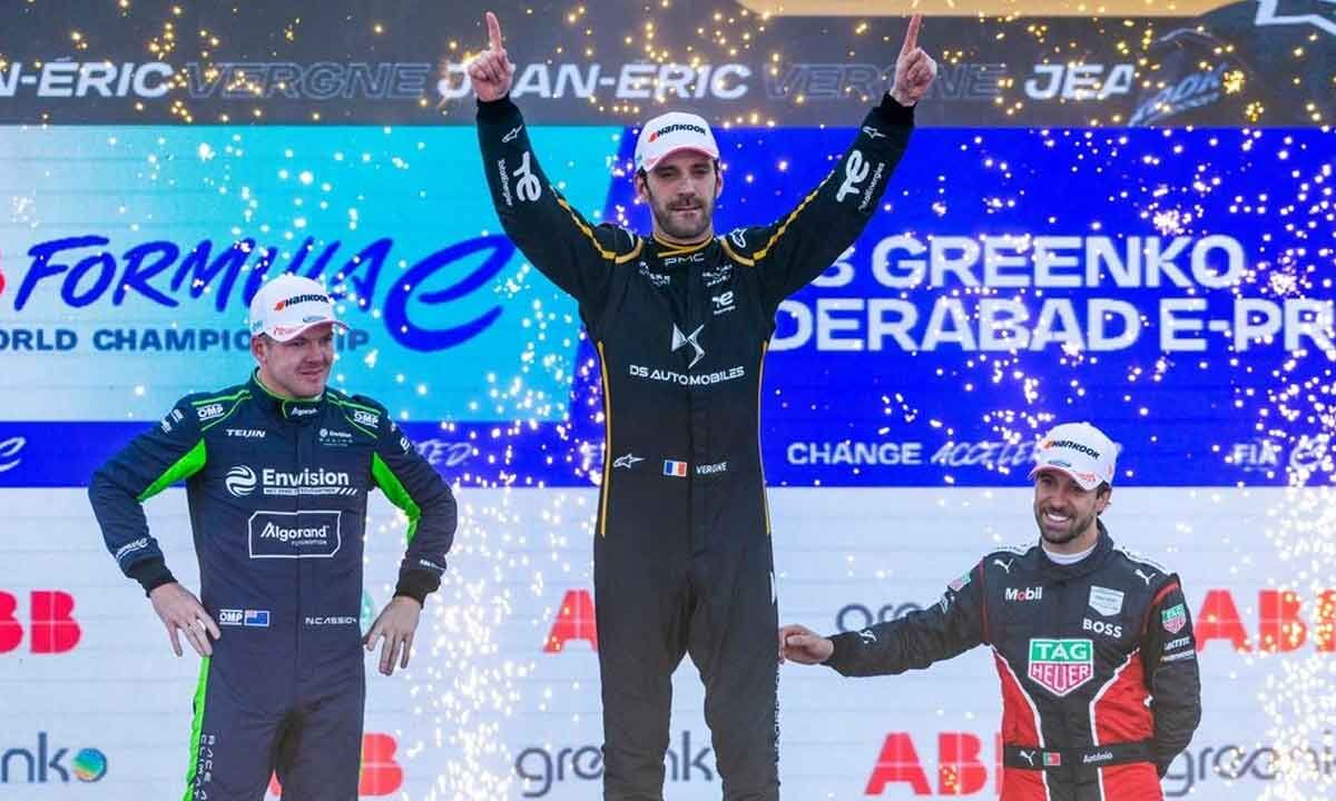 Vergne wins historic Formula E Race in India