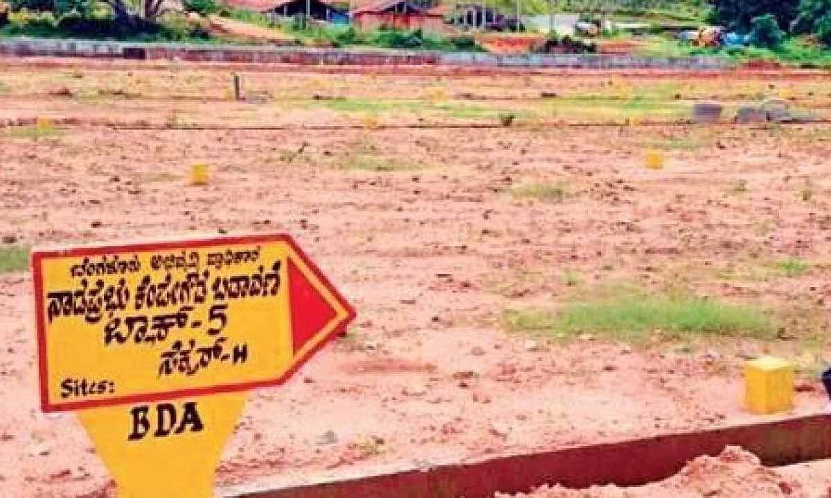 BDA may allot plots to farmers within their own property