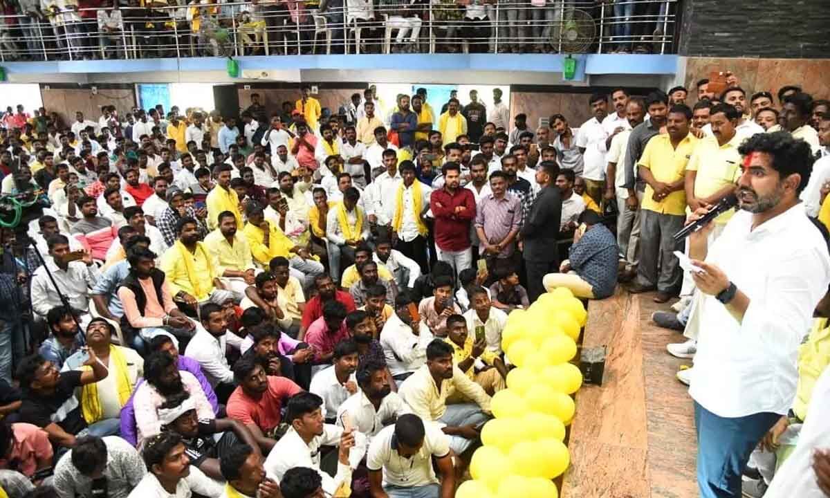 Yuva Galam Padayatra: Nara Lokesh promises job calendar every year if TDP comes to power