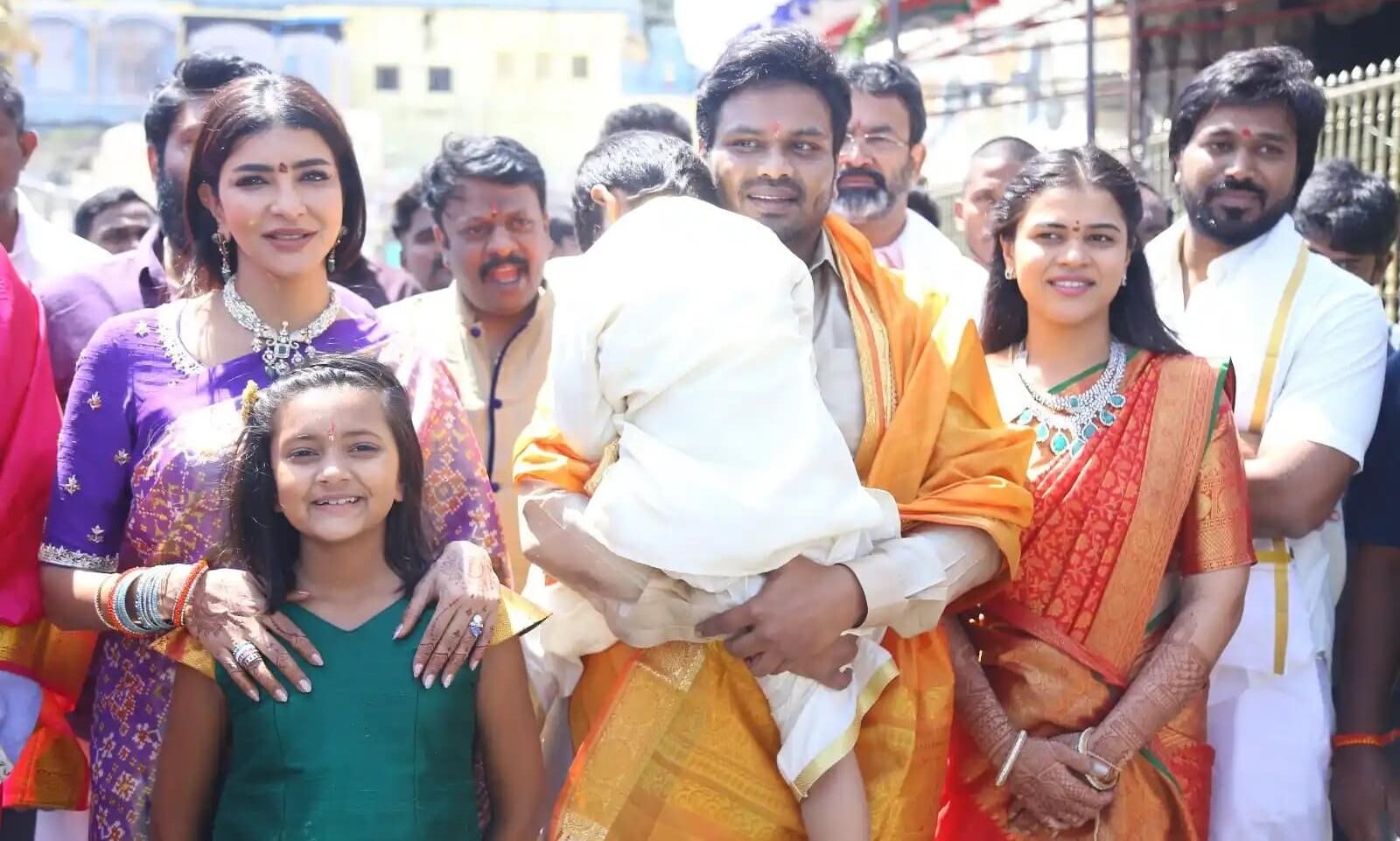 Manchu Manoj & Bhuma Mounika visited Tirumala Tirupati Devasthanam