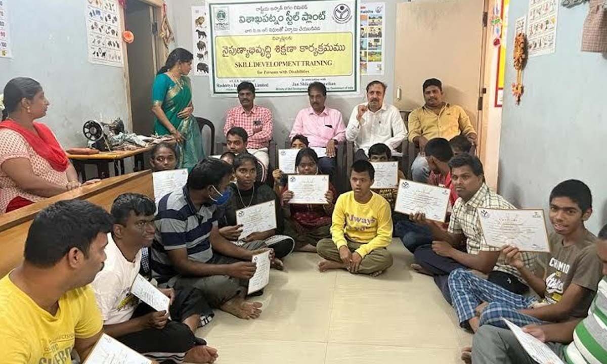 Visakhapatnam: Skill training imparted to 100 differently-abled persons