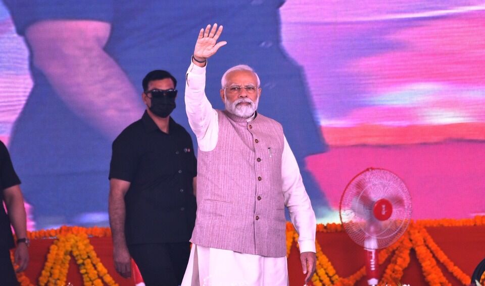 Pics: Prime Minister Narendra Modi in Hyderabad