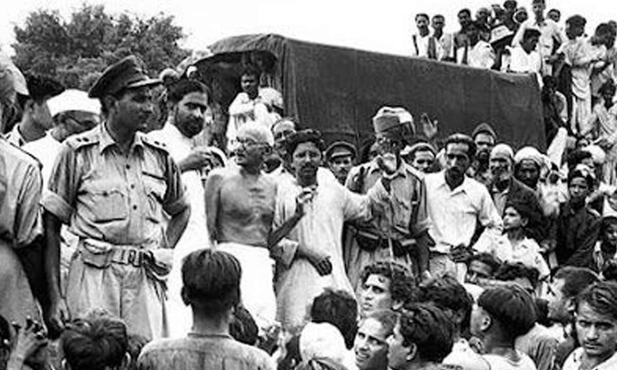 First satyagraha movement led by Mahatma Gandhi
