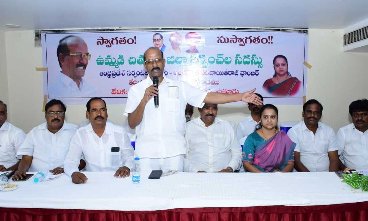 Chittoor: Rajendra Prasad flays govt for ignoring problems of sarpanches