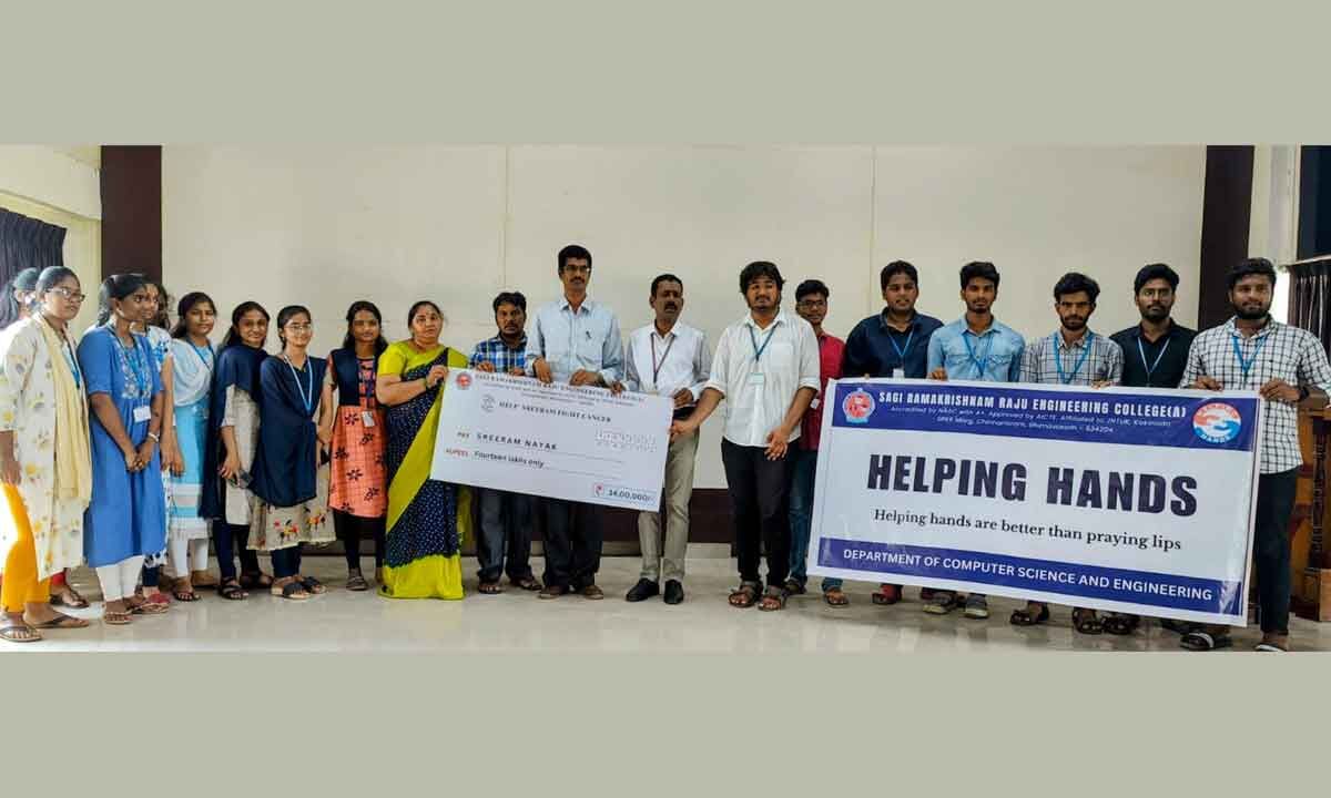 Bhimavaram: SRKR Engineering College students raise `14 L for ailing ...